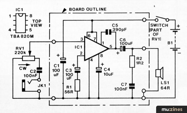 Vero Project 2: Test Amplifier (EMM May 81)