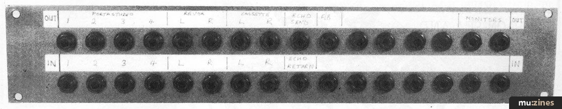 HSR Patchbay Project (HSR Sep 84)