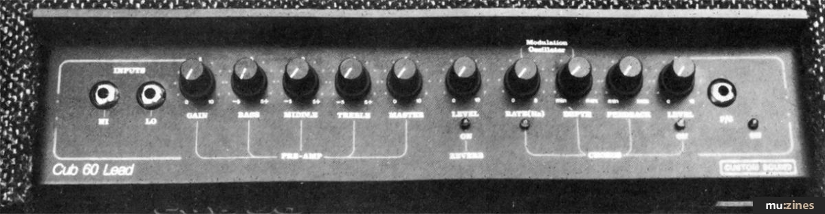 Custom Sound Cub Combos (IM Dec 85)