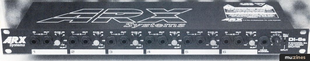 ARX DI-6S DI Box/Splitter/Line Mixer (RM Feb 93)