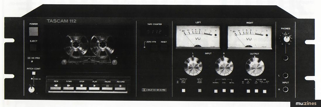Tascam 112 cassette (SOS Apr 87)