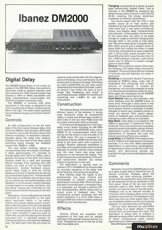 Ibanez DM2000 (EMM Jan 84)