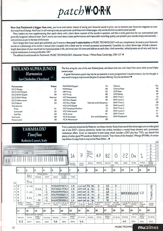 Patchwork (MT Dec 86)