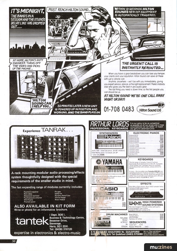 Ad - Tantek Tanrak Modules (Various) (SOS Jan 86)